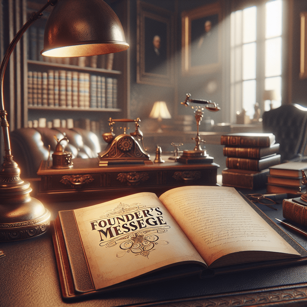 Founder Message | Learn from Our Visionary Leader